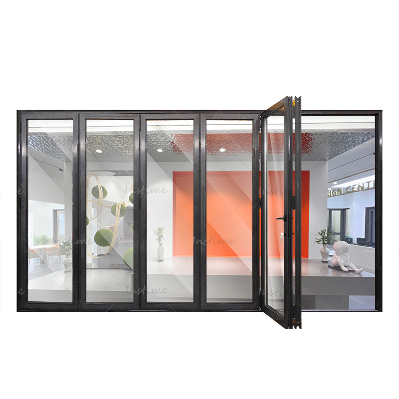 Instime Modern Bifold Glass Insulated Aluminium Folding Door