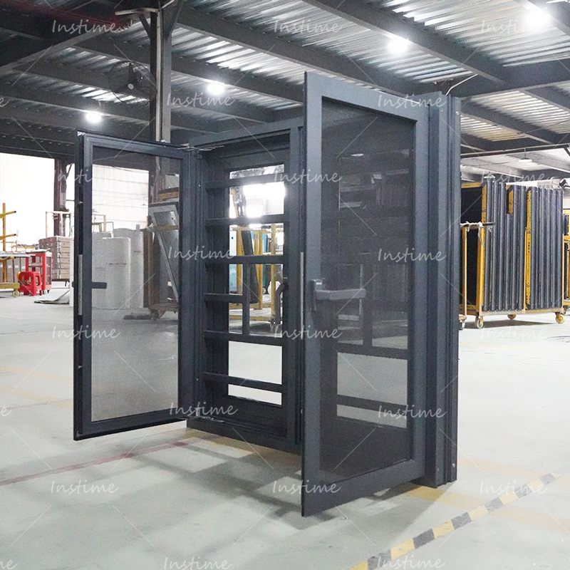 Instime French Double Glazed Sliding Aluminum Slim Window